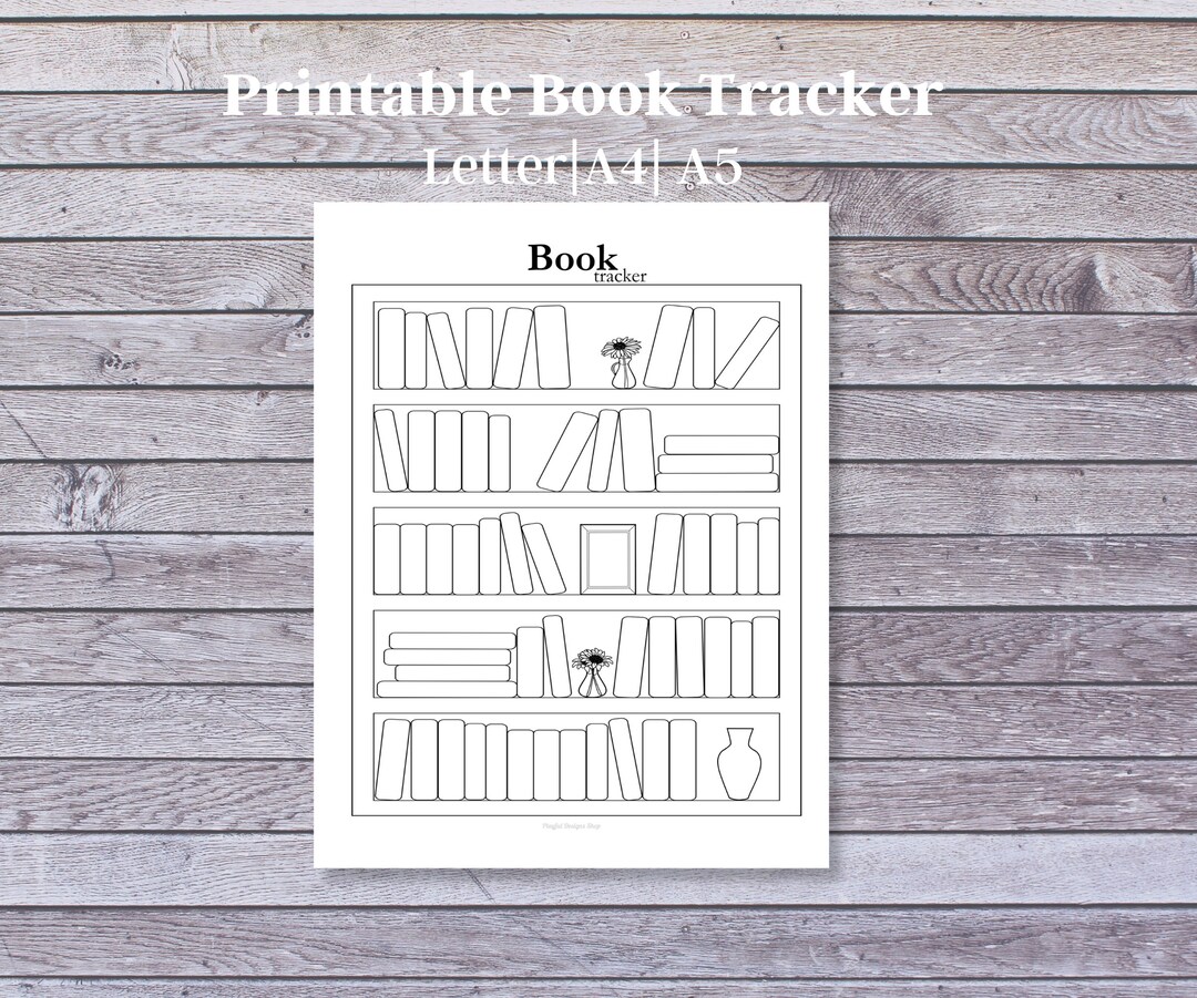 Printable Book Tracker, Book Log, Digital Download, Reading Planner ...