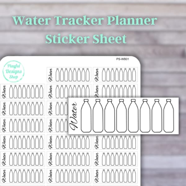 Happy Planner Stickers Water Tracker - Etsy