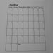 Blank Monthly Calendar Printable: Editable PDF Template (digital ...