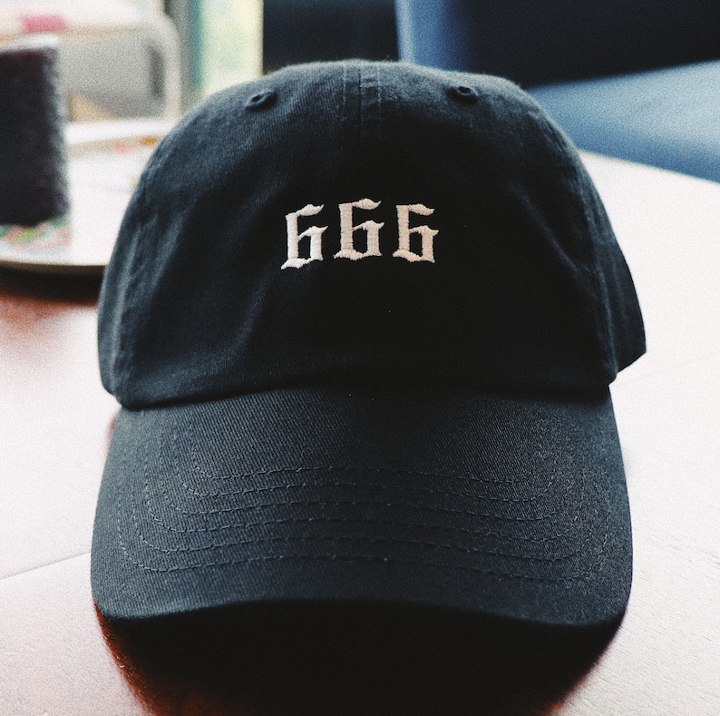 Old English 666 Hat Satanic Angel Hat Baseball Cap | Etsy