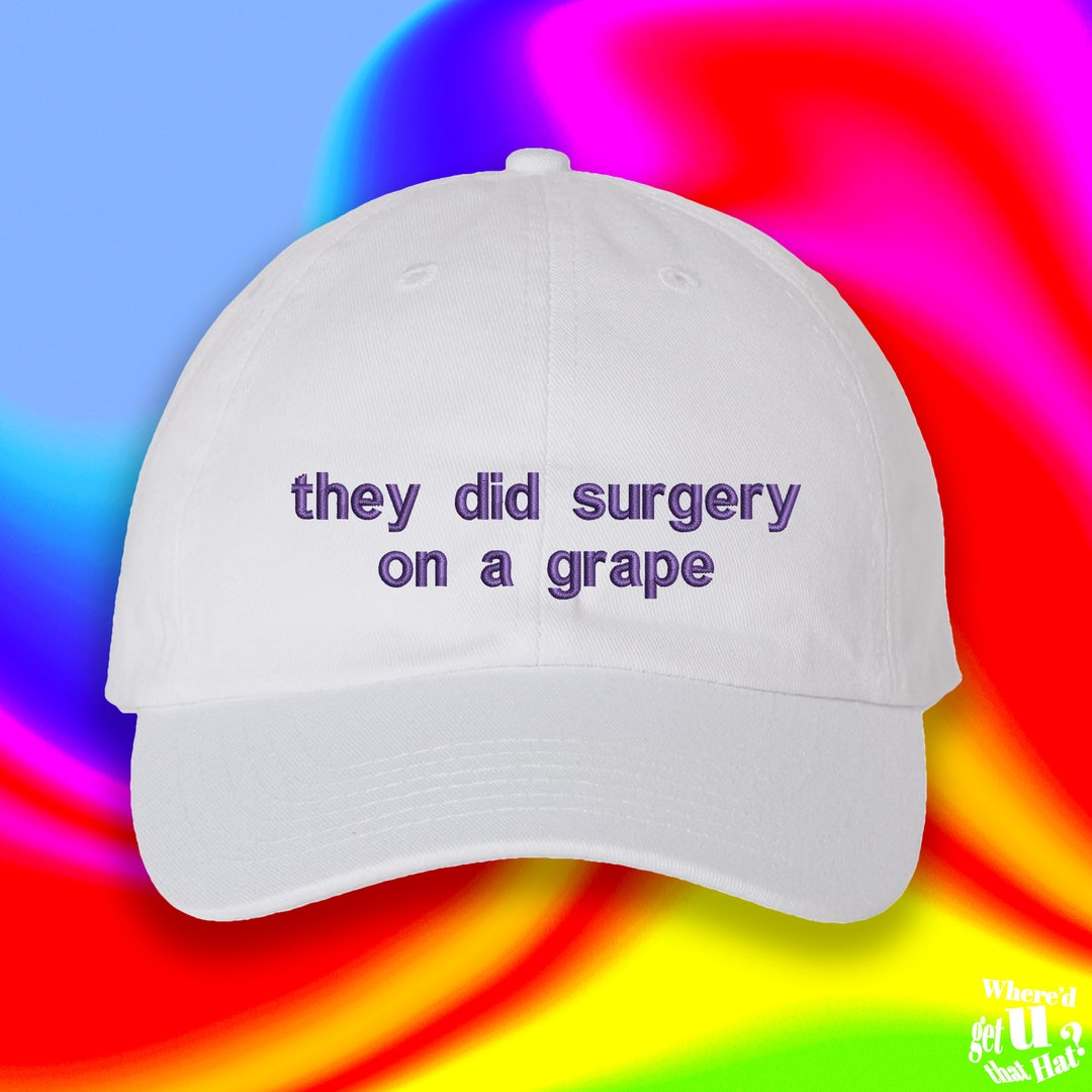 They Did Surgery on A Grape Hat Doctor Nurse Outfit Custom Adjustable ...