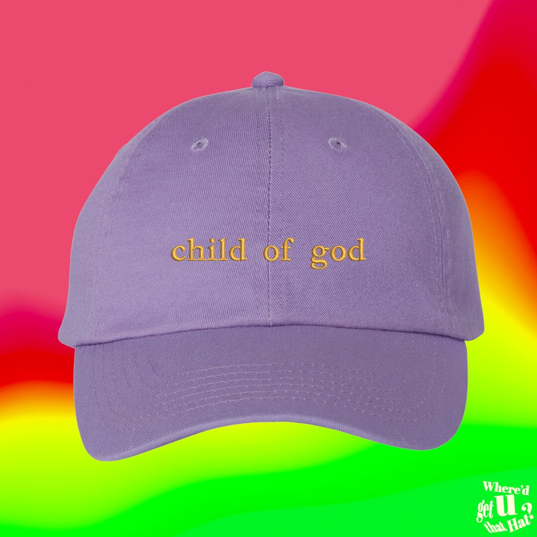Child of God Hat I Love God Christian Apparel Custom Color Adjustable ...