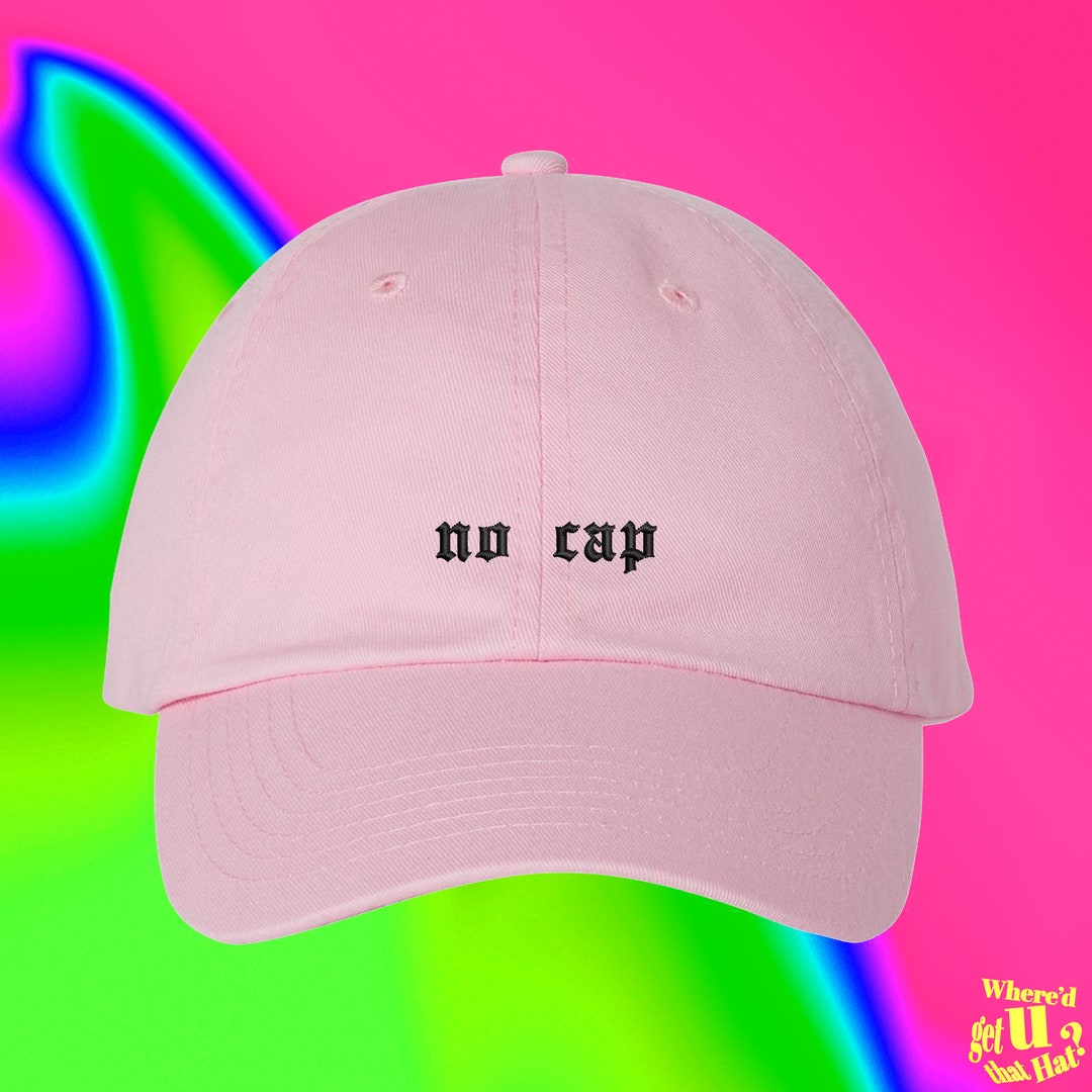 No Cap Old English Hat Gen Z Gift No Lie Teen Gift Custom Color ...