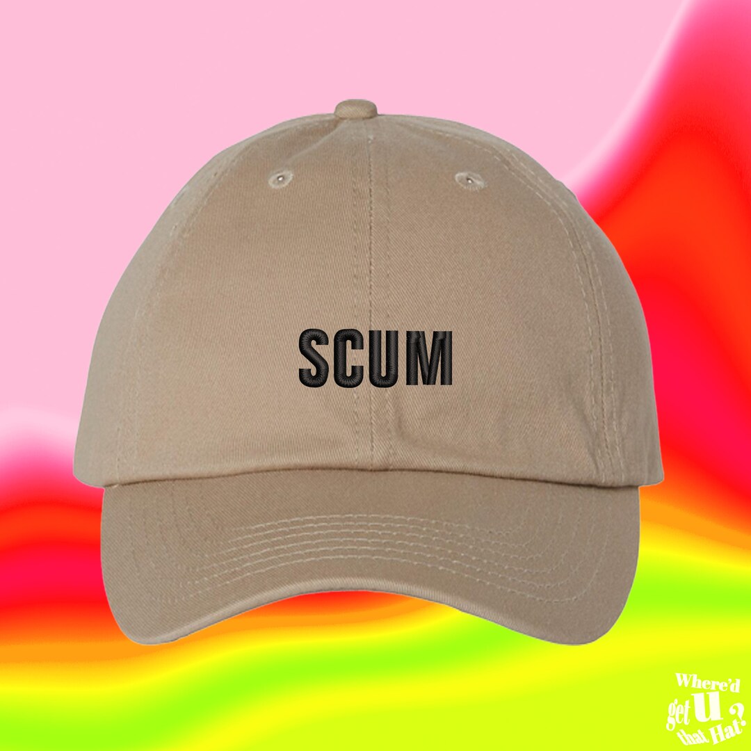 Scum Hat Cleaner Men Are Trash Custom Color Adjustable Embroidered Dad ...