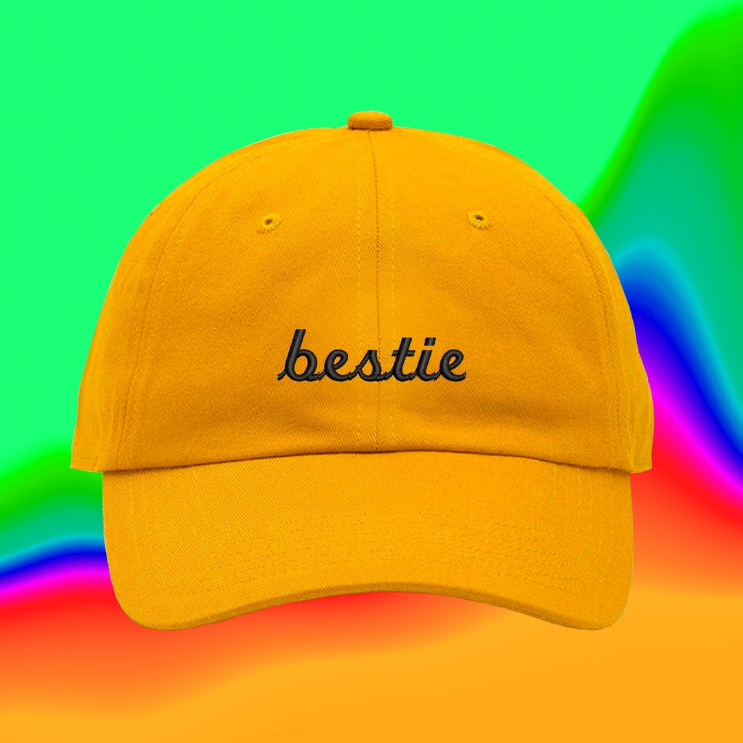 Bestie Hat Best Friend Gift Custom Color Adjustable Embroidered Dad Hat ...