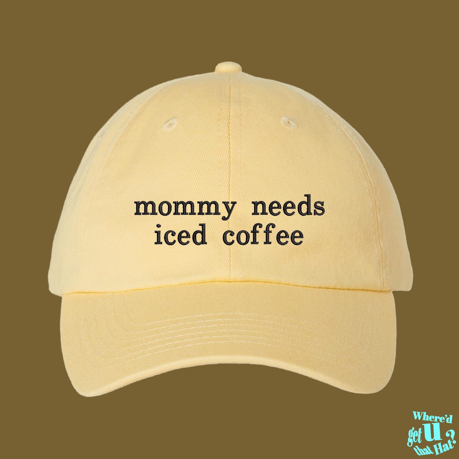 Mama braucht Eiskaffee Hut Latte Liebhaber Geschenk Barista ...