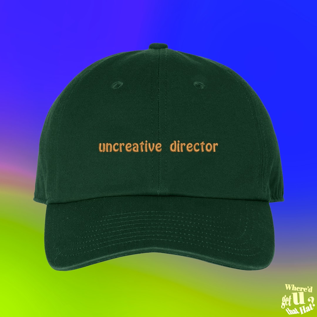 Uncreative Director Hat Custom Color Adjustable Embroidered Dad Hat - Etsy