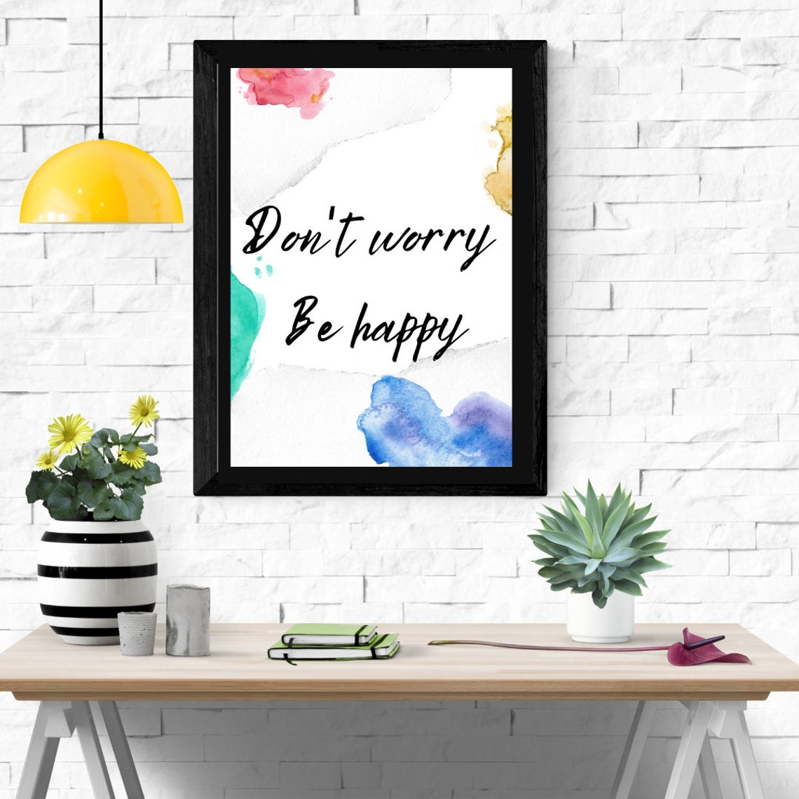 Be Happy Digital Print A4 | Etsy