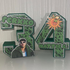 Feid Ferxxo 3D Numbers, Feid Ferxxo 3D Name, Feid Ferxxobirthday, Feid ...