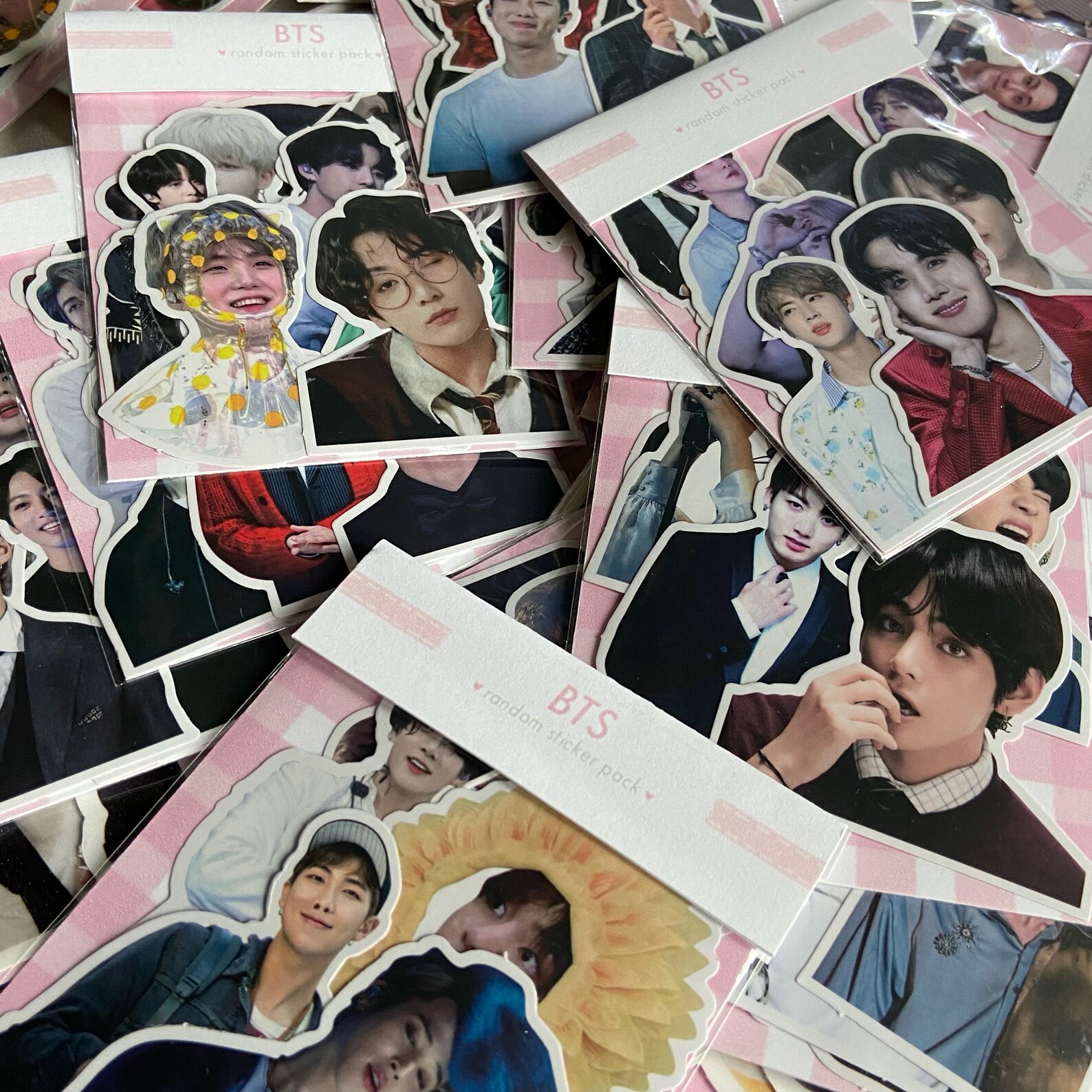 BTS Random Sticker Pack 8PC - Etsy España