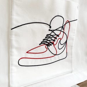 Nike Air Jordan Machine Embroidery File for Down Load. Sport Shoes ...