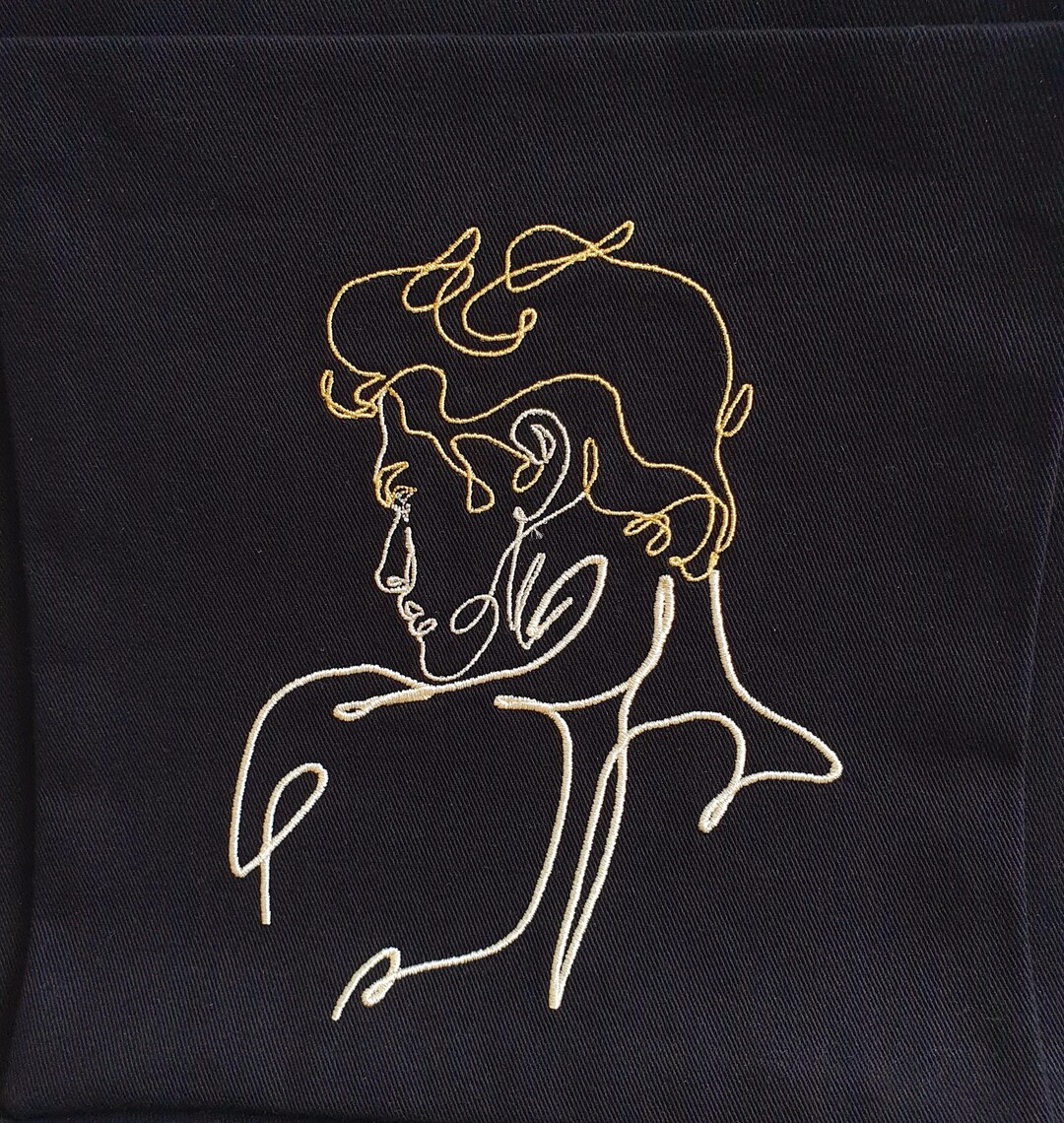 Human Body Machine Embroidery File for Download. Male Body Embroidery ...