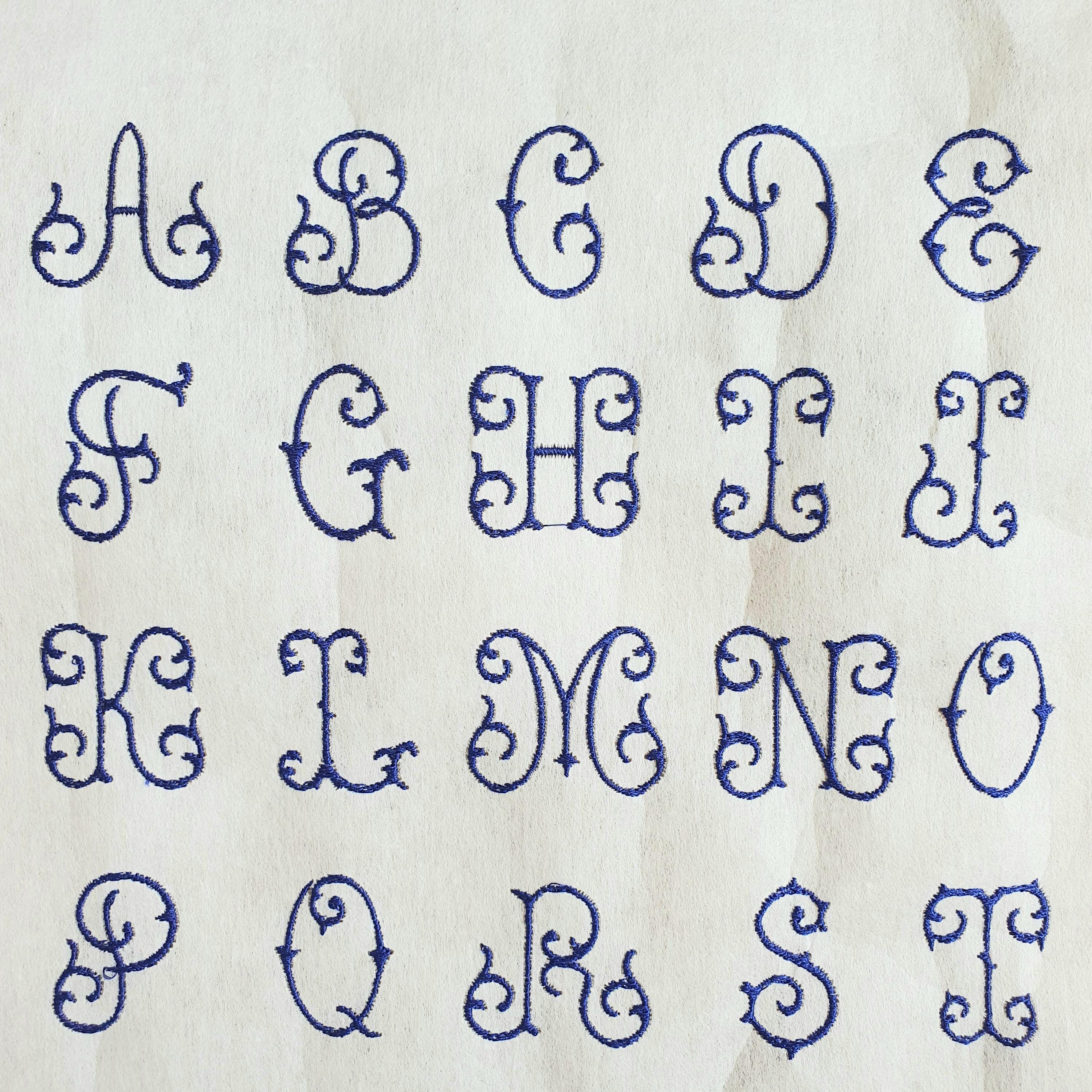 Prince and Princess Initial Monogram With Carriage Frame Embroidery ...