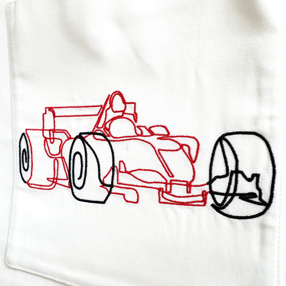 Formula 1 Embroidery Design: F1 Racing Car Pattern (4x4, 7x5" Hoop ...