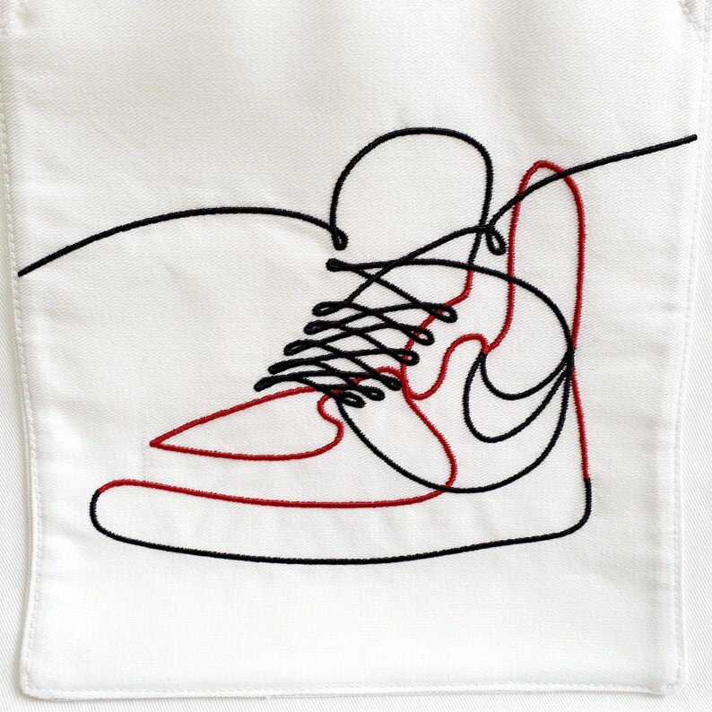 Nike Air Jordan Machine Embroidery File for Down Load. Sport Shoes ...