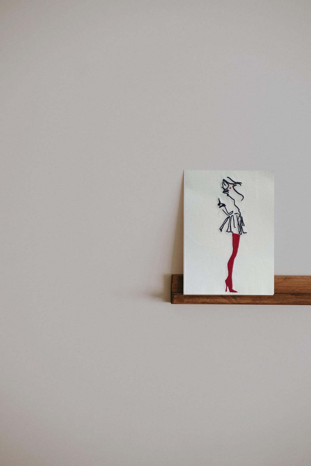 Lady Wearing Knee High Boots Machine Embroidery Pattern for Download ...