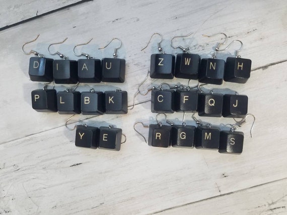 Keyboard Key Earrings IT Gift Idea Computer Keys priced per - Etsy
