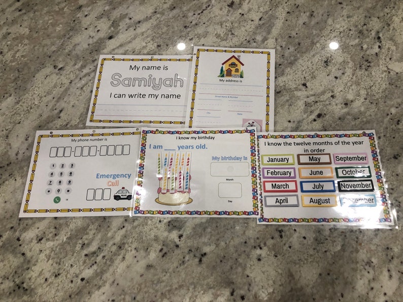 First Grade Learning Binder Extended 69 Interactive Laminated - Etsy