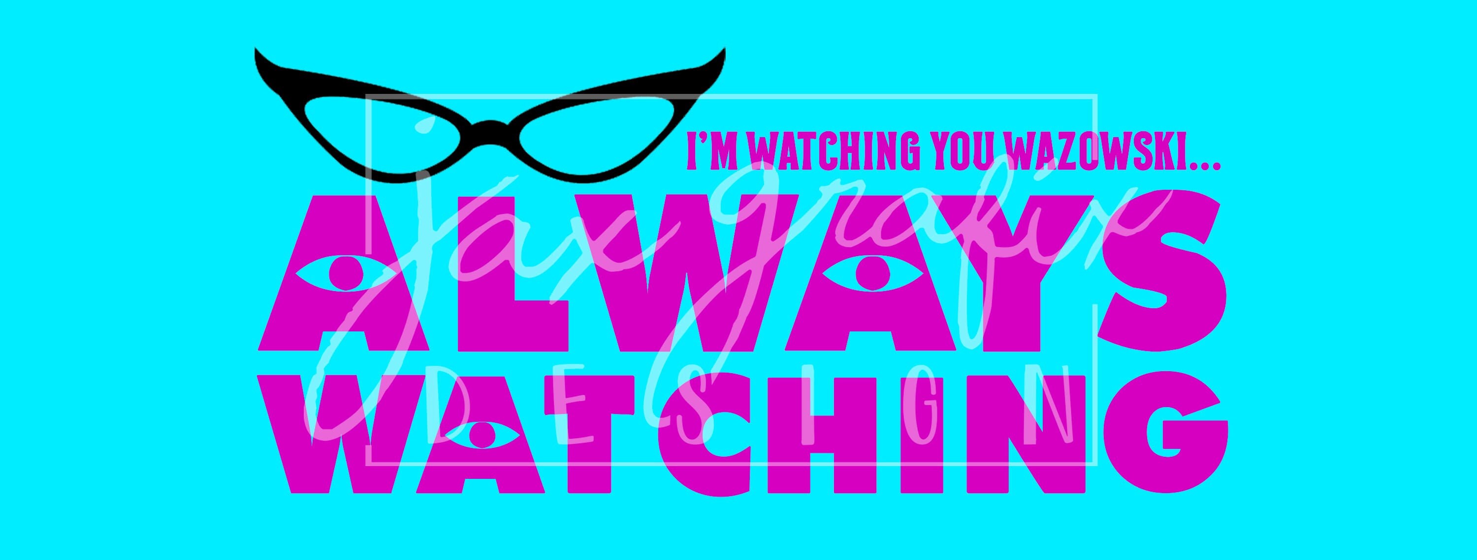Monsters Inc. Always Watching Roz Glasses SVG & PNG Files digital ...