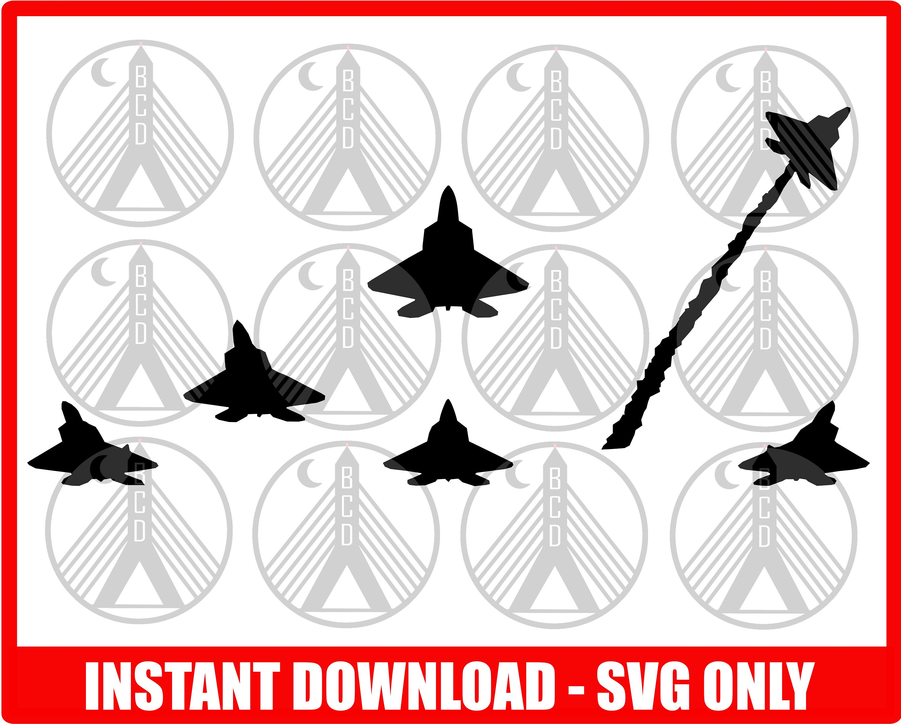 Fighter Jet SVG Military Plane SVG Air Force Svg F22 Raptor - Etsy