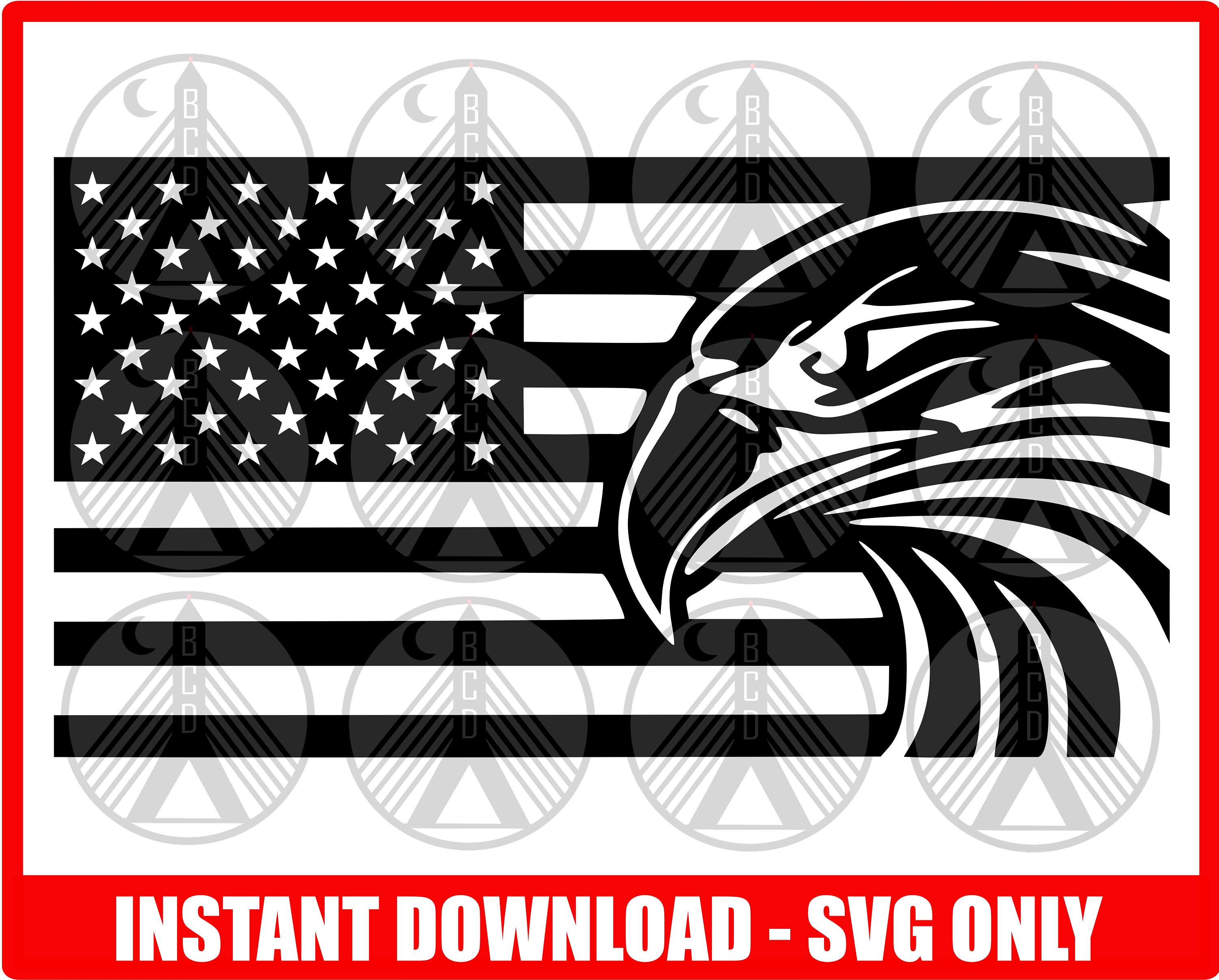 American Eagle Flag SVG, Eagle SVG, America Eagle Svg, Eagle Head Svg ...