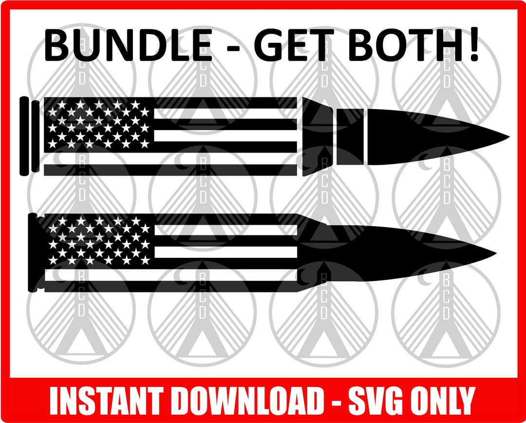 Patriotic Bullet Svg Bullet Flag Svg Second Amendment Svg - Etsy UK