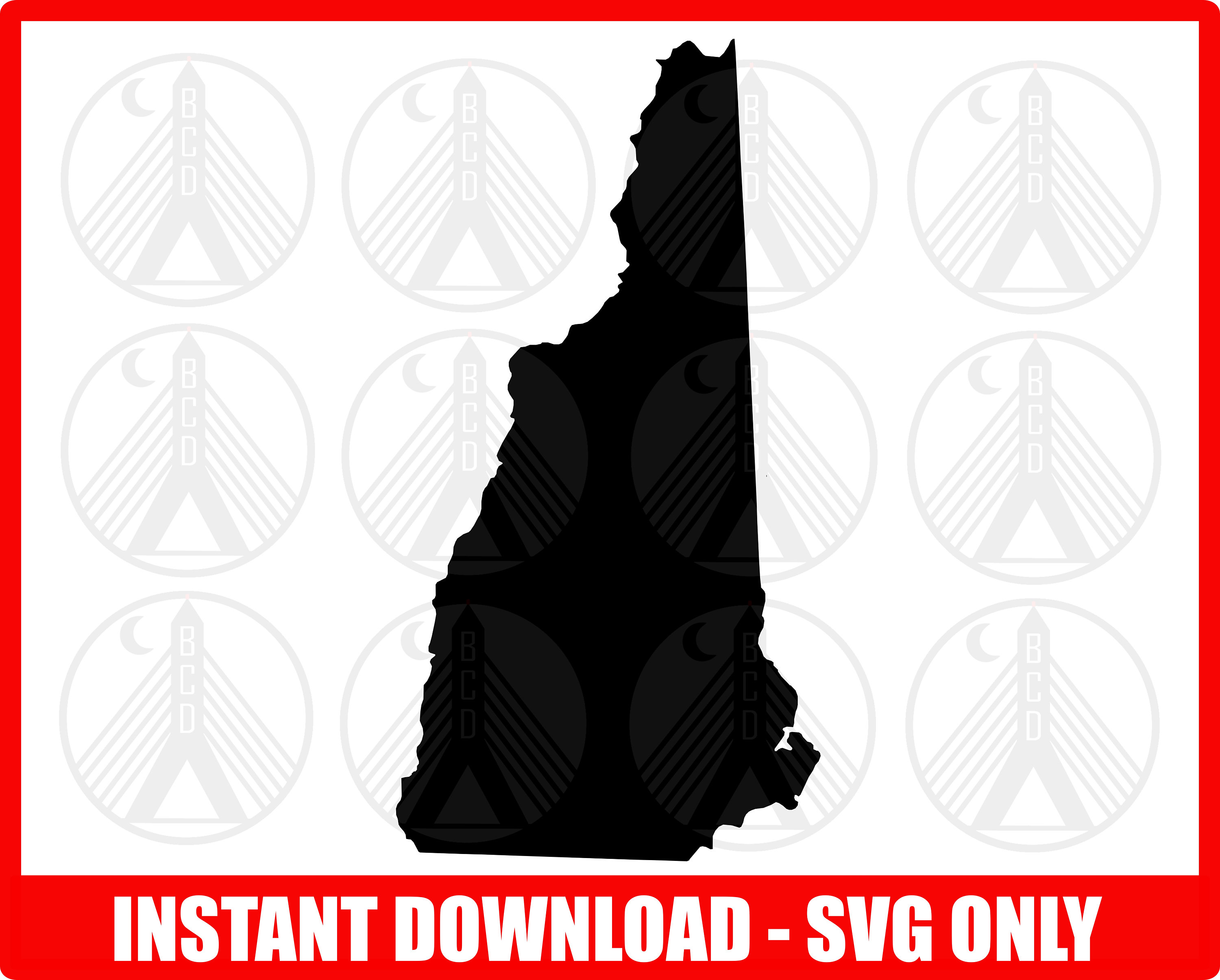New Hampshire State SVG, New Hampshire Outline Svg, New Hampshire ...