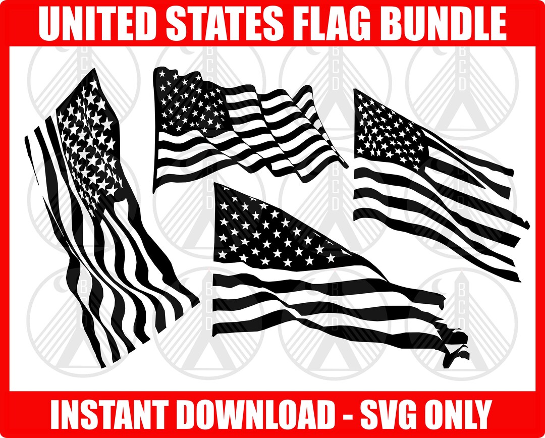 United States Flag Bundle SVG, American Flag Bundle SVG, America Flag ...