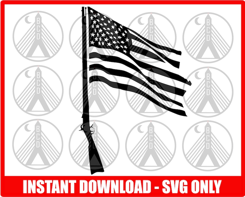 Patriotic Svg Musket Svg Gun Flag Svg Patriotic Cut File - Etsy