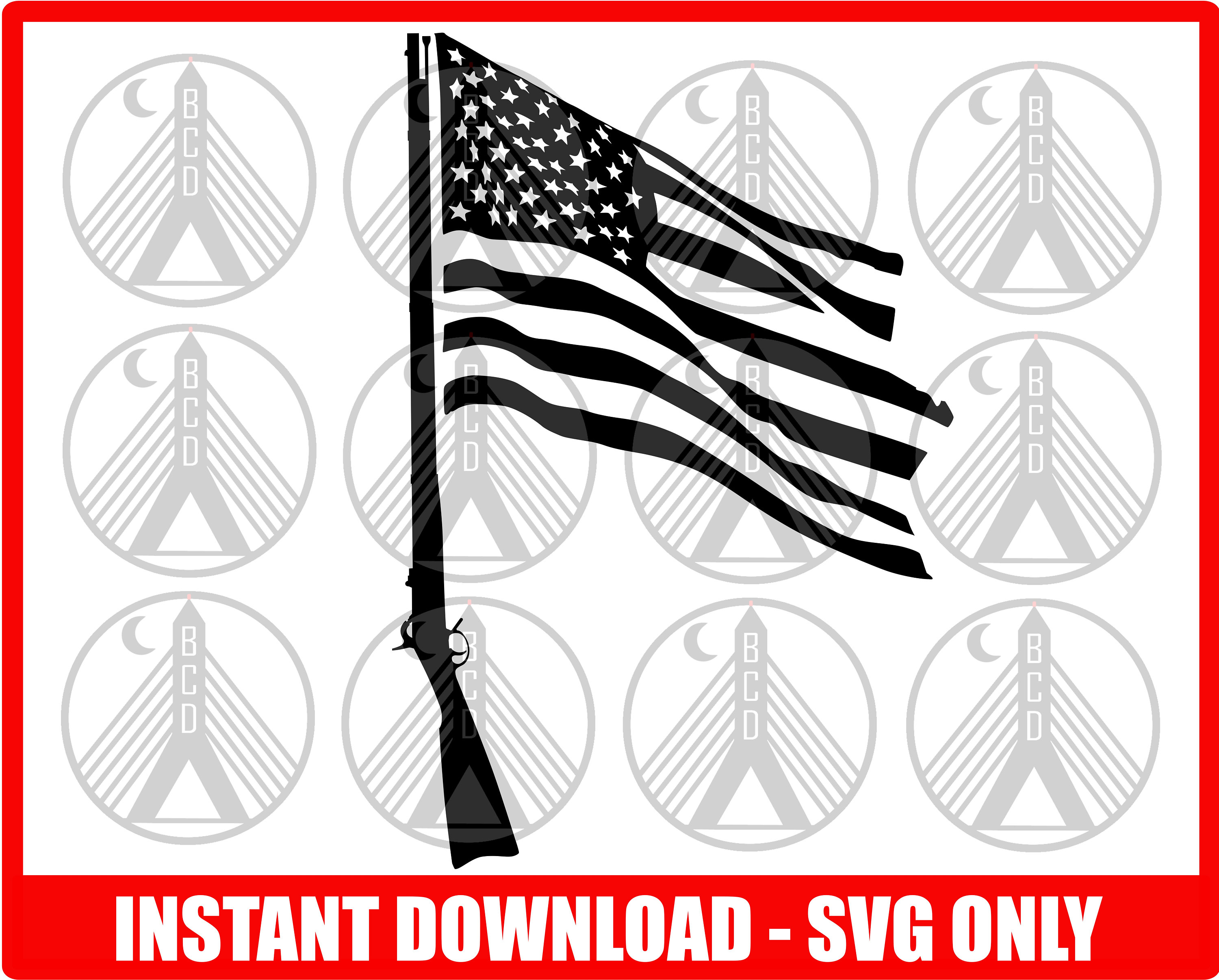 Patriotic Svg, Musket Svg, Gun Flag Svg, Patriotic Cut File, 1776 Betsy ...