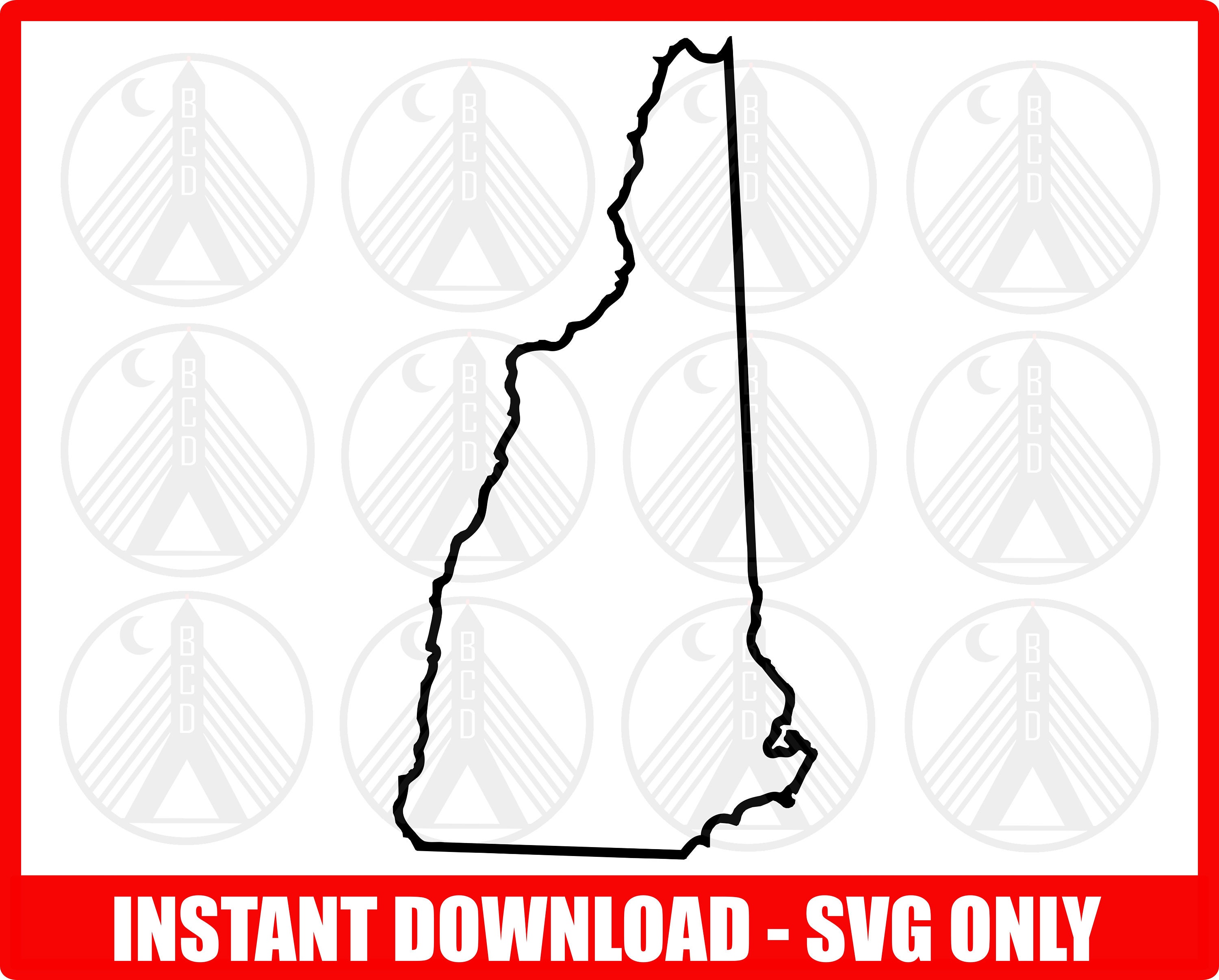 New Hampshire State SVG, New Hampshire Outline Svg, New Hampshire ...