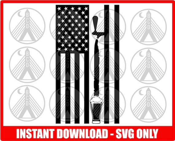 Beer Tap SVG America Beer Flag SVG Beer svg Patriotic beer | Etsy