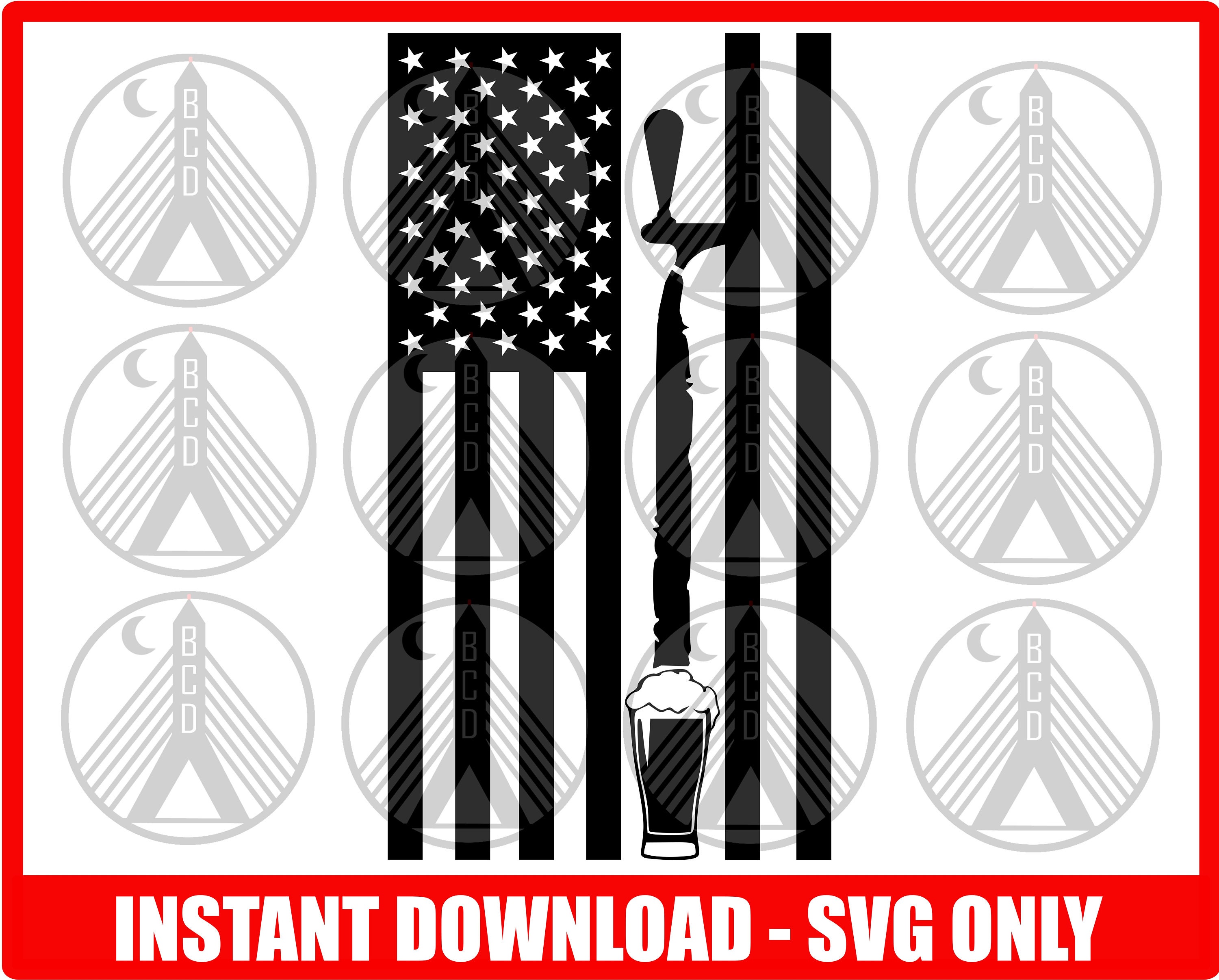 Beer Tap SVG America Beer Flag SVG Beer Svg Patriotic Beer - Etsy