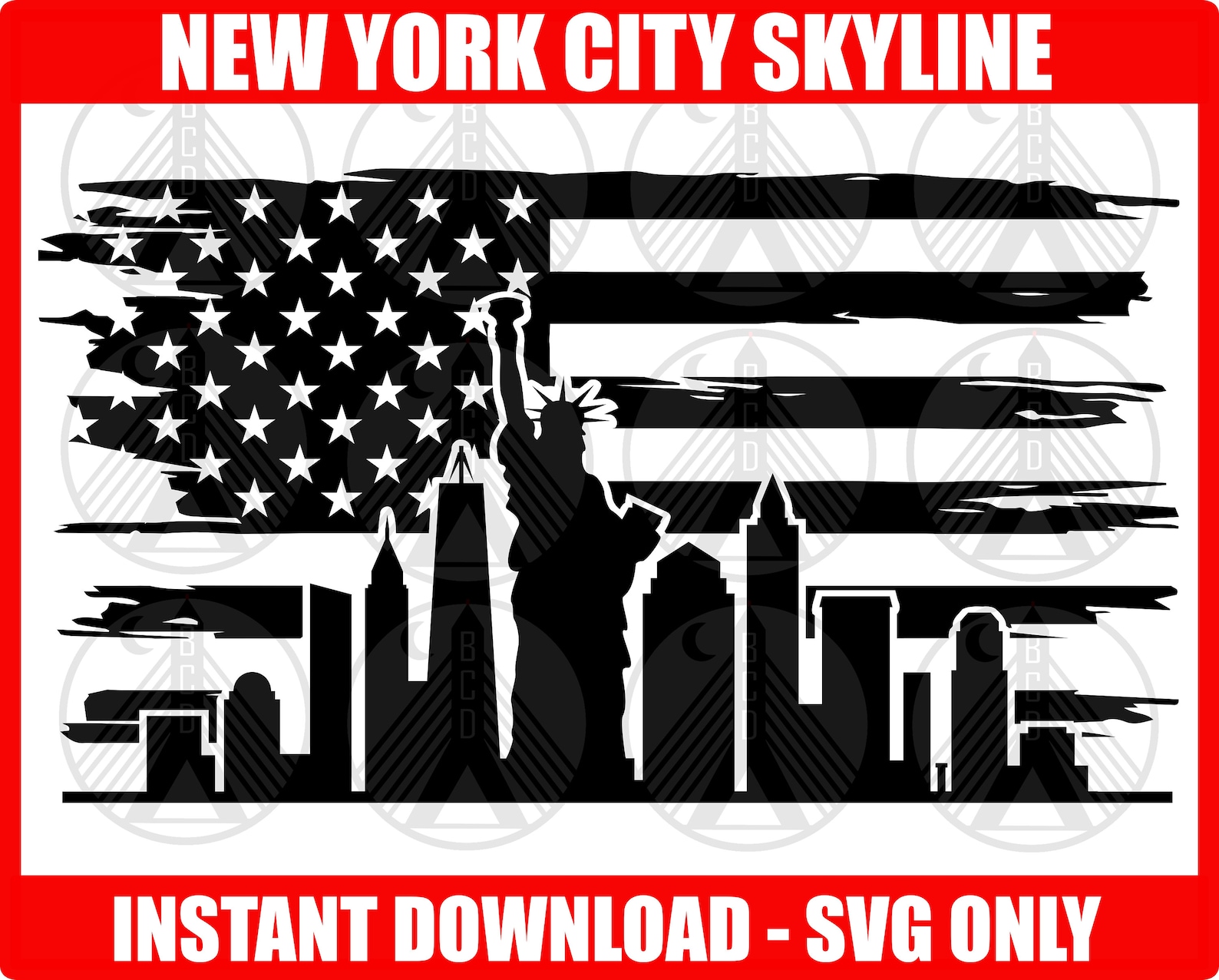 New York City Skyline SVG, New York Svg, NYC Skyline Svg, NYC Svg, New ...