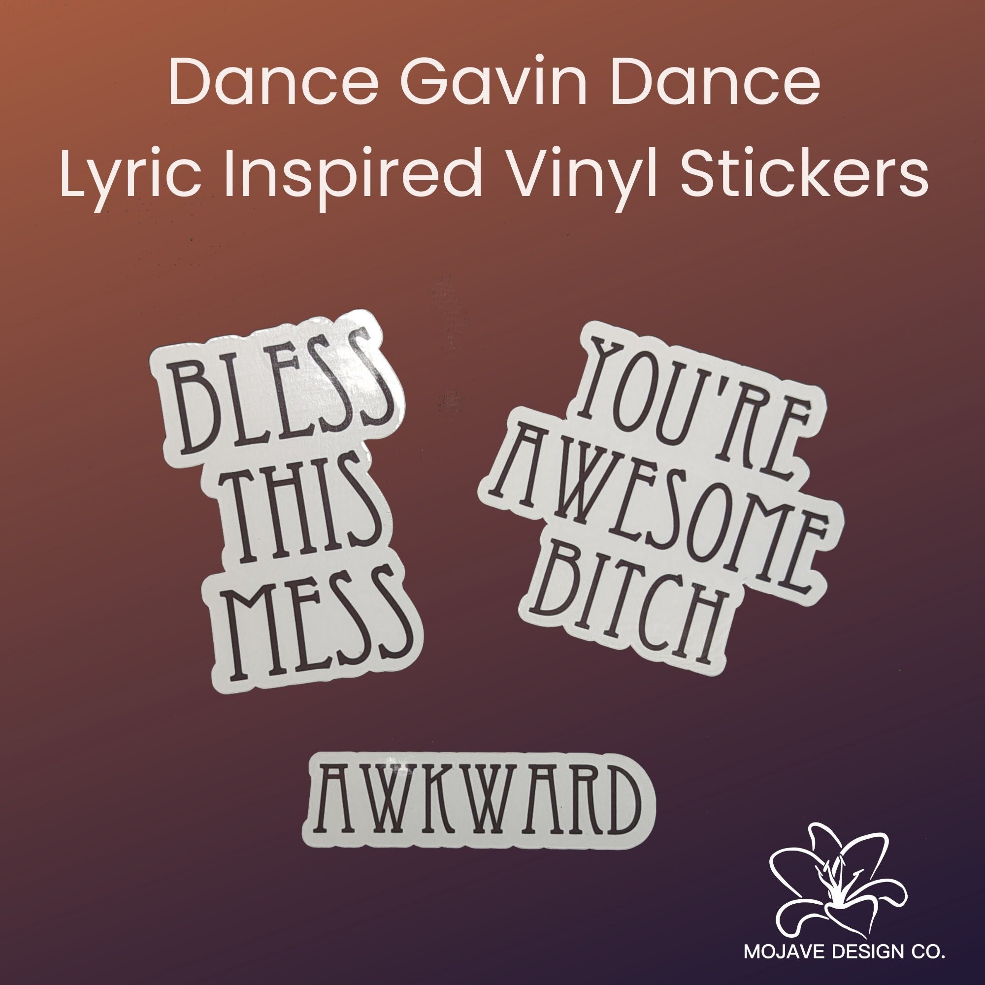 Dance Gavin Dance Sticker DGD Sticker Water Resistant - Etsy