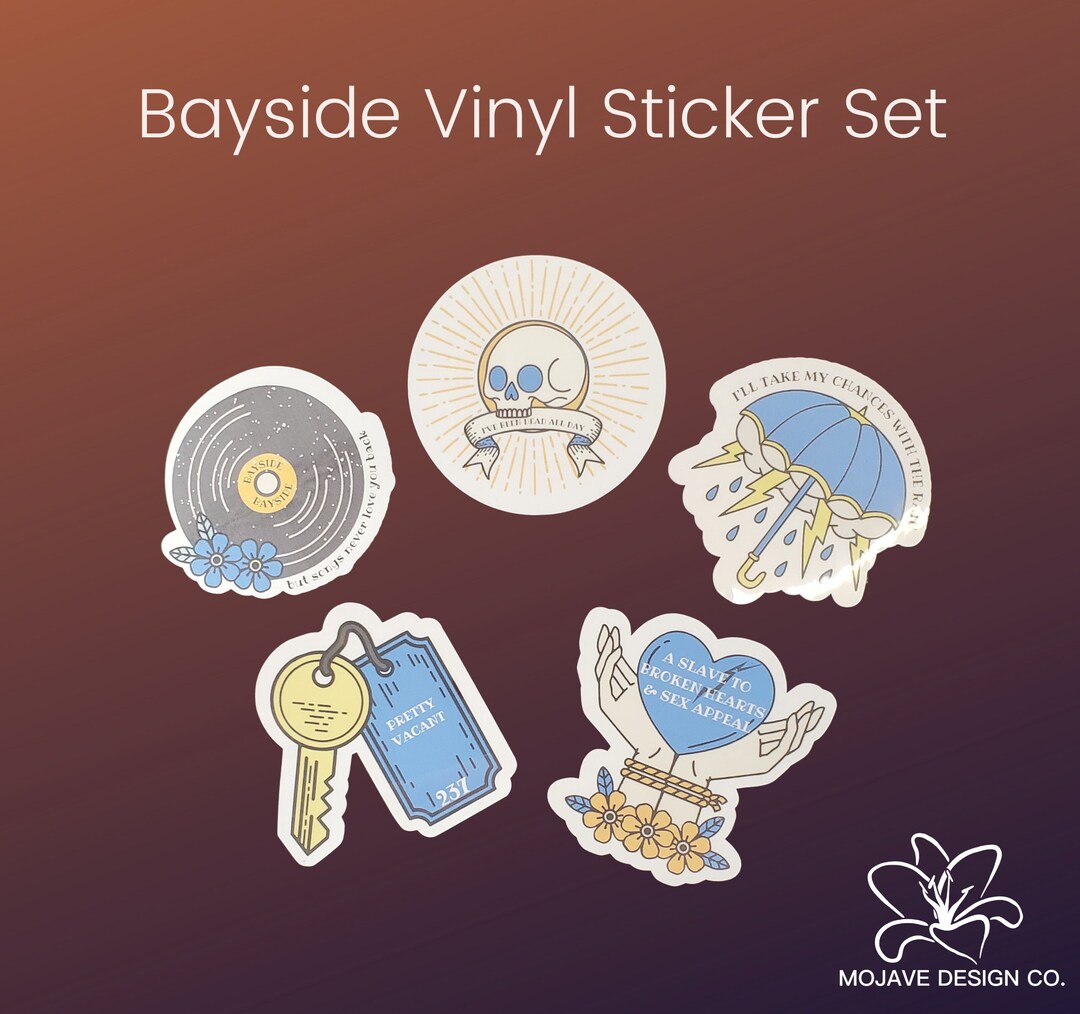 Bayside Sticker | Bayside Lyrics Sticker | Water Resistant Sticker ...