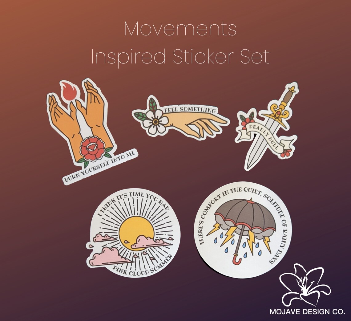 Movements Sticker Movements Stickers Water Resistant - Etsy