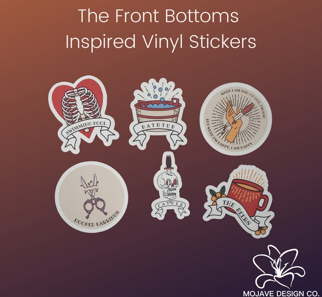The Front Bottoms Sticker | the Front Bottoms Stickers | Water ...