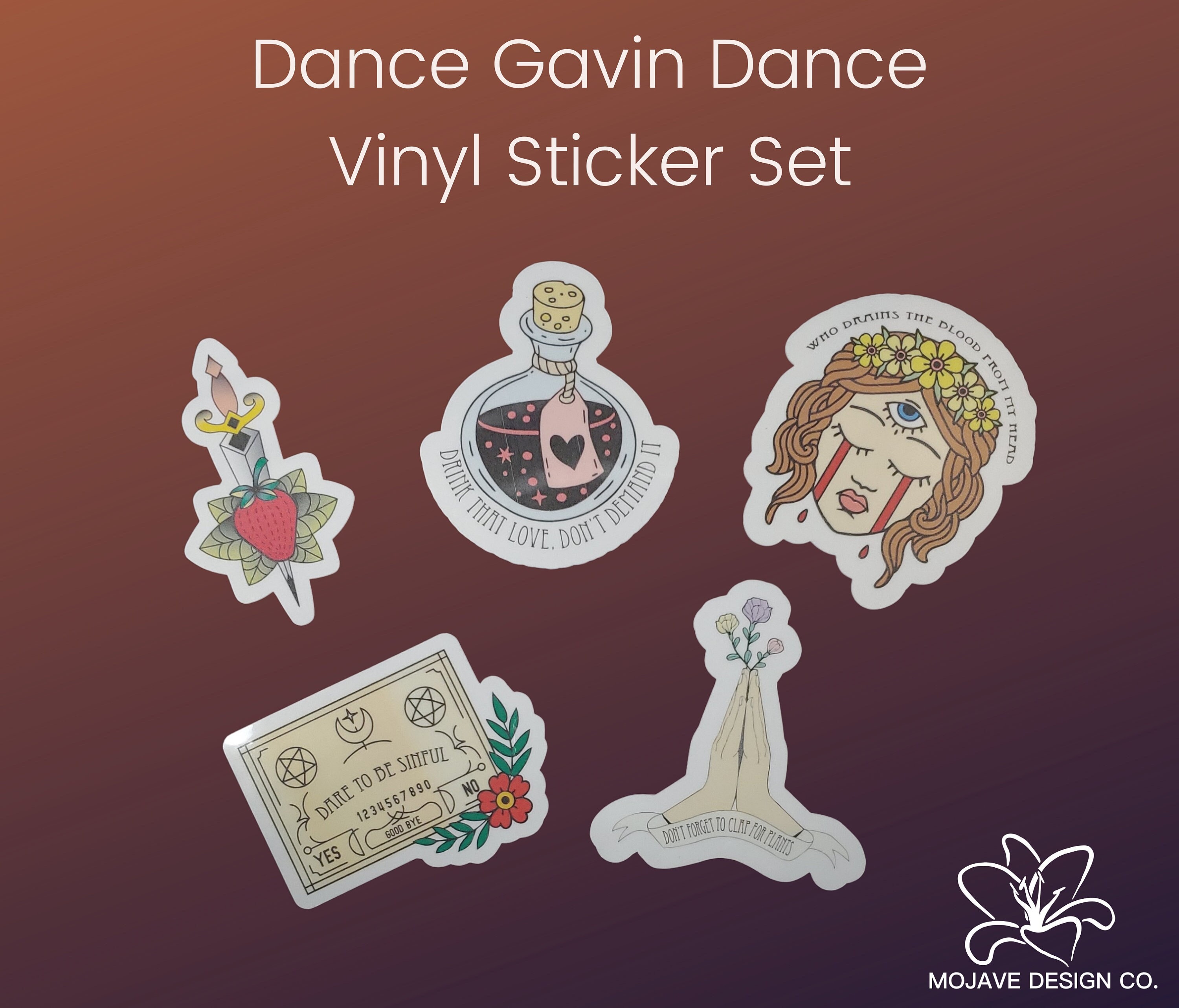 Dance Gavin Dance Sticker DGD Sticker Waterproof Sticker - Etsy