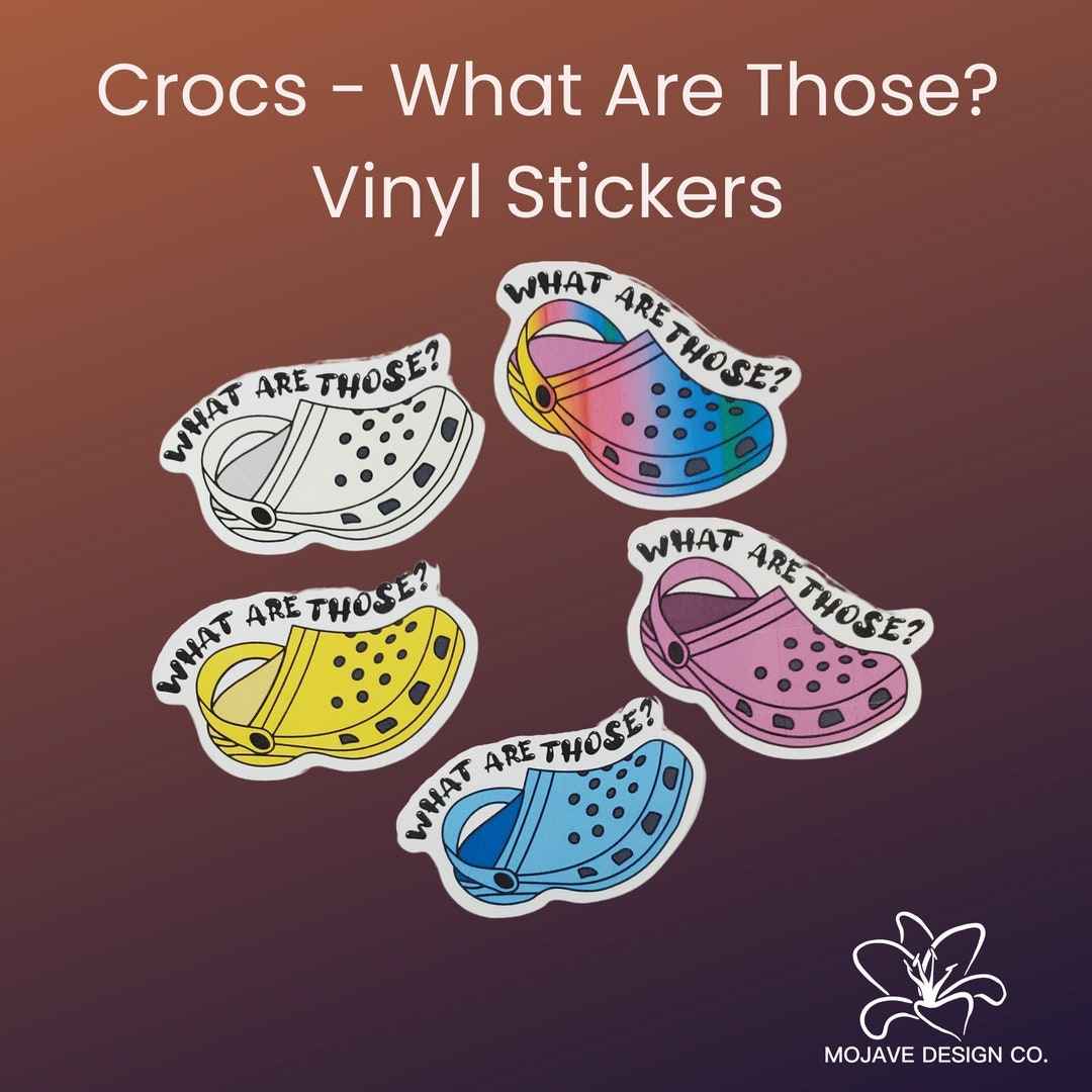 Crocs Sticker | Crocs Shoes Sticker | Water Resistant Sticker | Vinyl ...