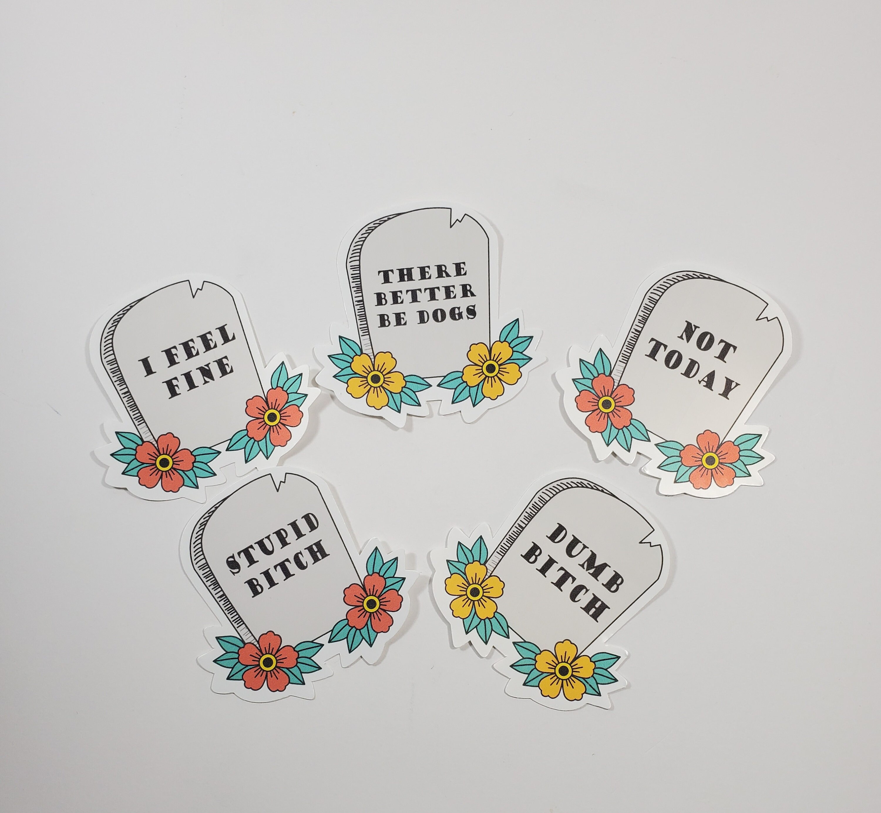 Tombstone Sticker Vinyl Sticker Tombstones Stickers - Etsy