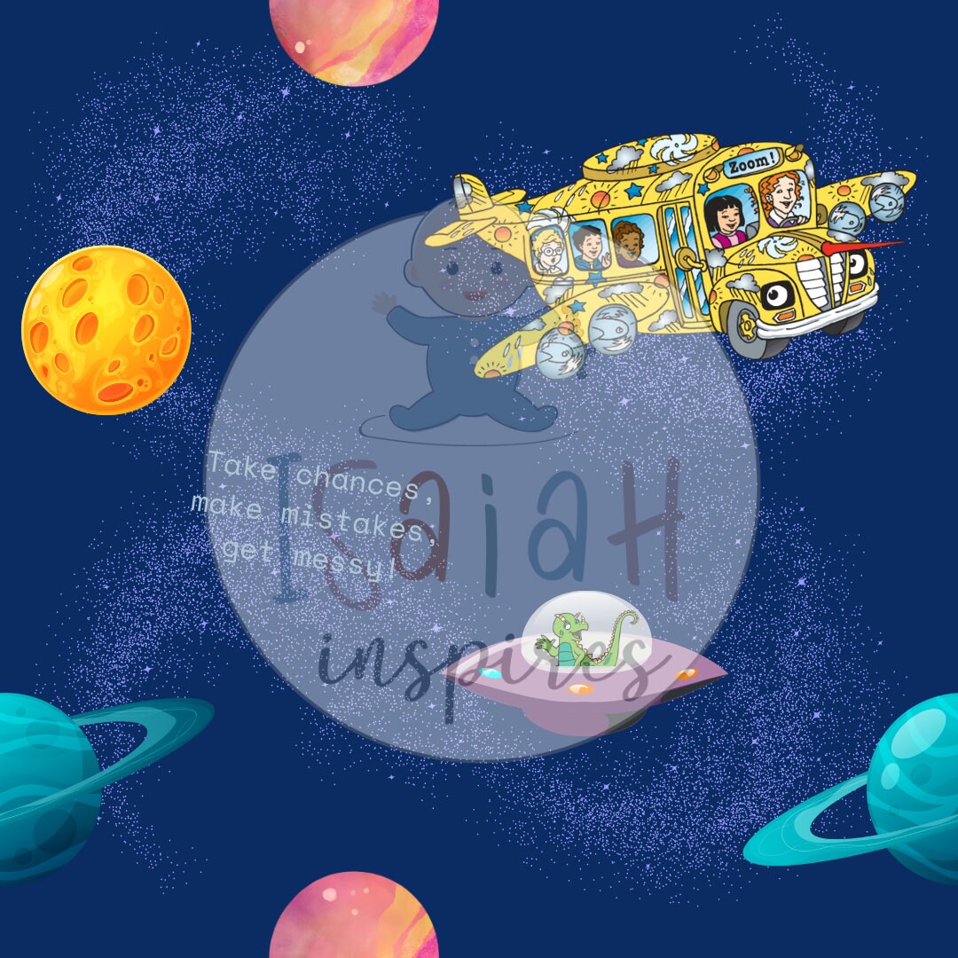 The Magic School Bus Seamless File - Etsy