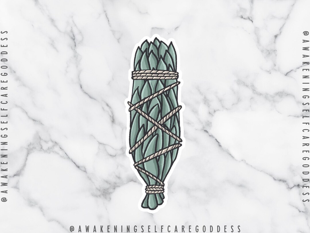 Smudging Stick Waterproof Sticker | Spiritual Sticker | Metaphysical ...