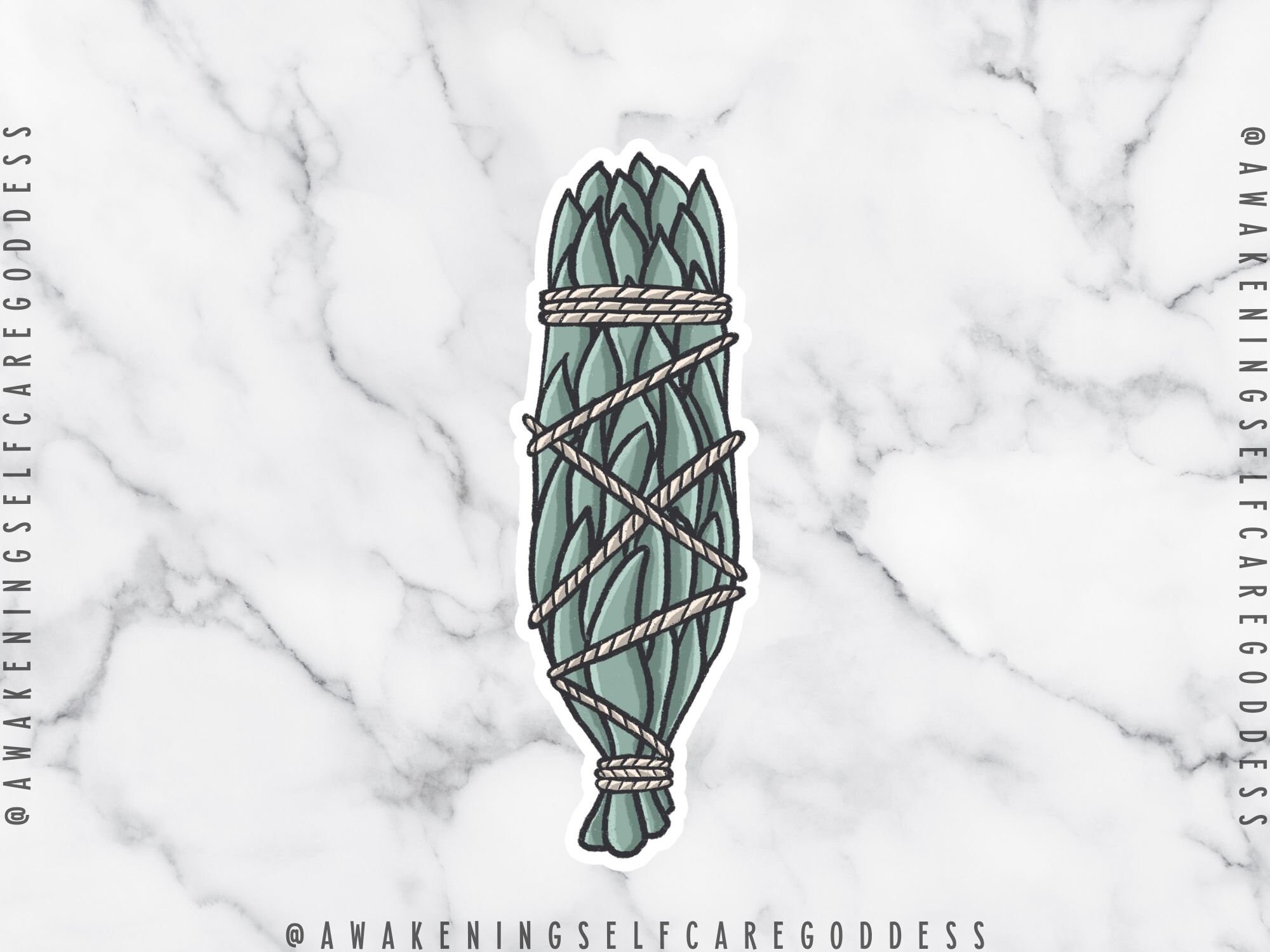 Smudging Stick Waterproof Sticker Spiritual Sticker Metaphysical ...
