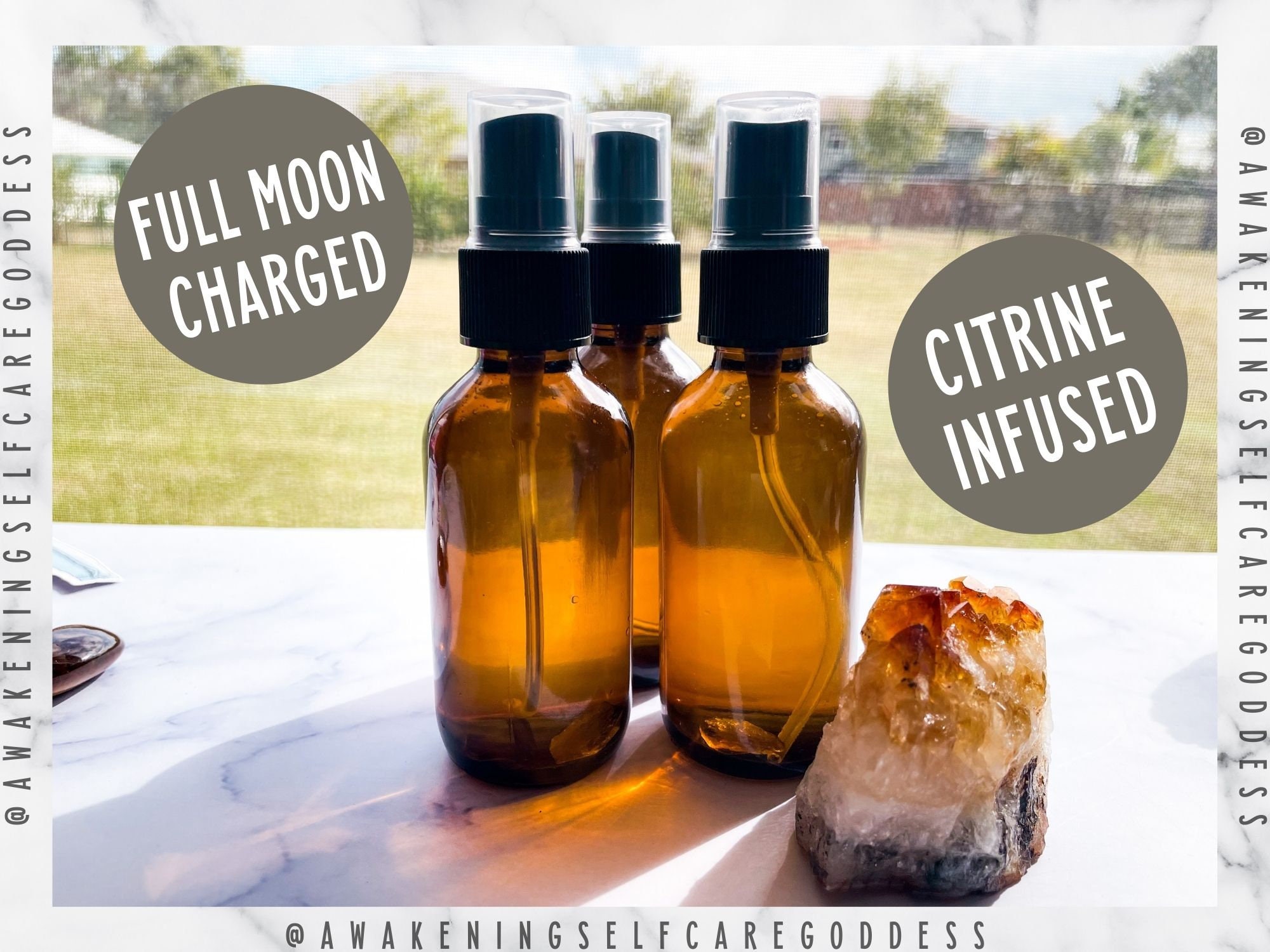 Citrine Crystal Infused Manifestation Spray 2oz | Moon Charged ...