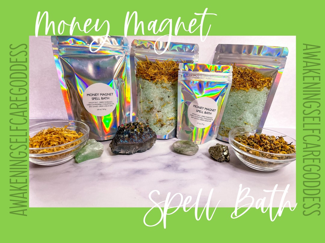 Money Magnet Intention + Herb Based Spell Bath | All Natural Self Care ...
