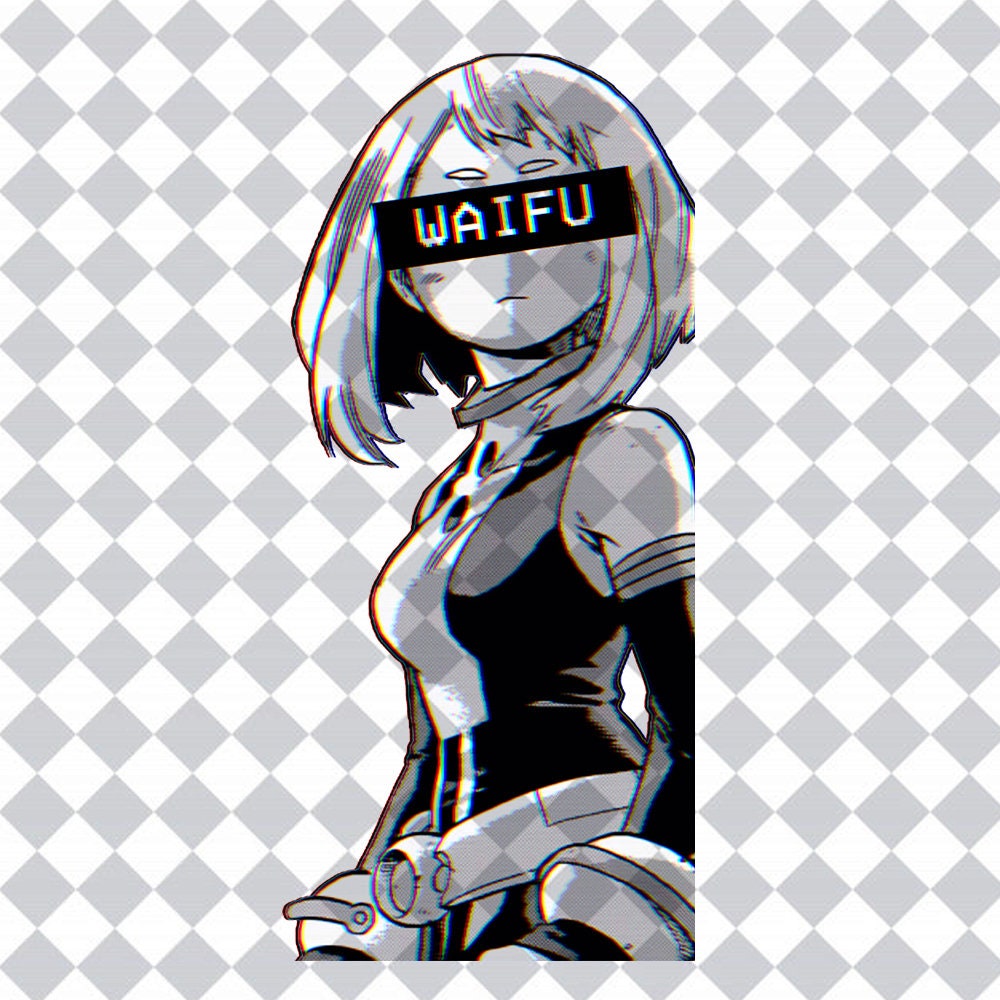 Uraraka Waifu SVG-Datei Liebling in der Anime SVG | Etsy