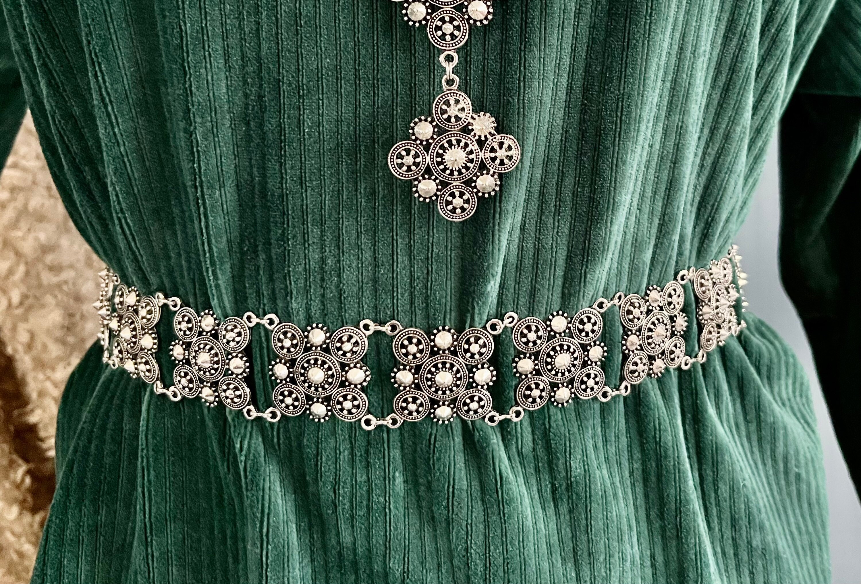 Antique Silver Plated Belt, Silver Belt, Ethnic Belt, Waist Belt ...
