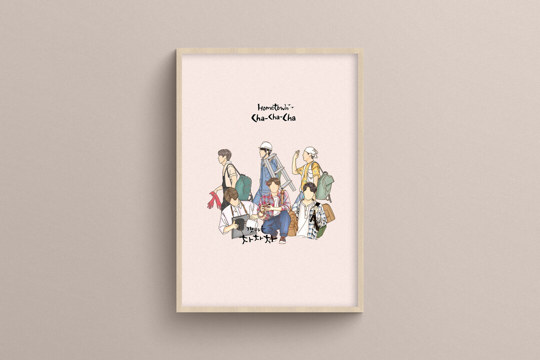K-drama Hometown Cha Cha Cha Kim Seon-ho Printable Illustration - Etsy