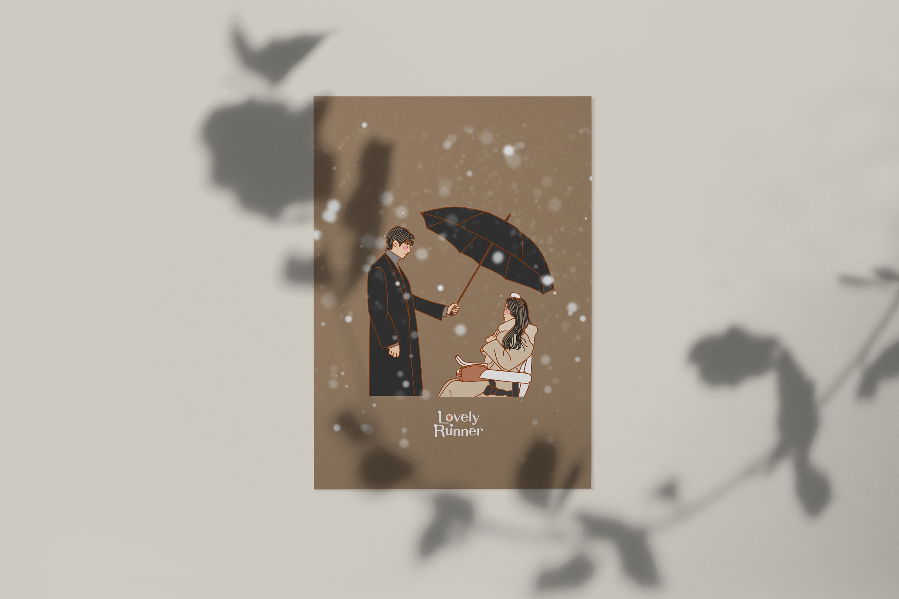 K-drama Lovely Runner Printable Illustration Digital Download - Etsy